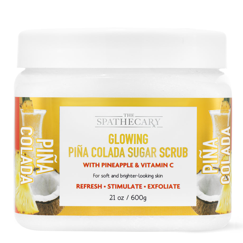 Pina Colada Glowing Sugar Scrub with Pineapple & Vitamin C – The Spathecary